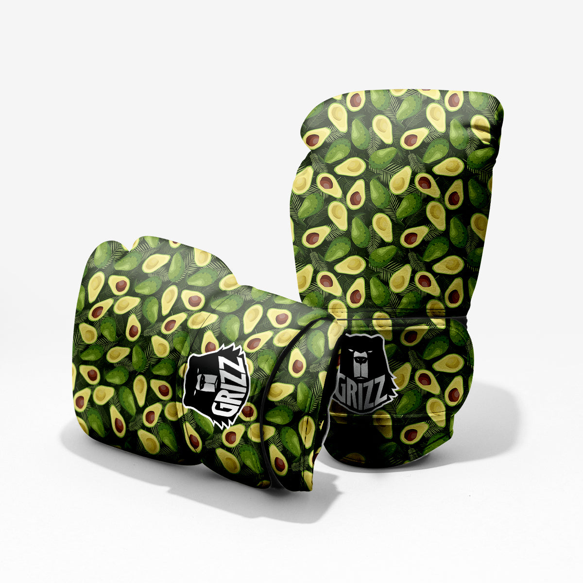 Avocado Half Cut Print Pattern Pro Boxing Glove