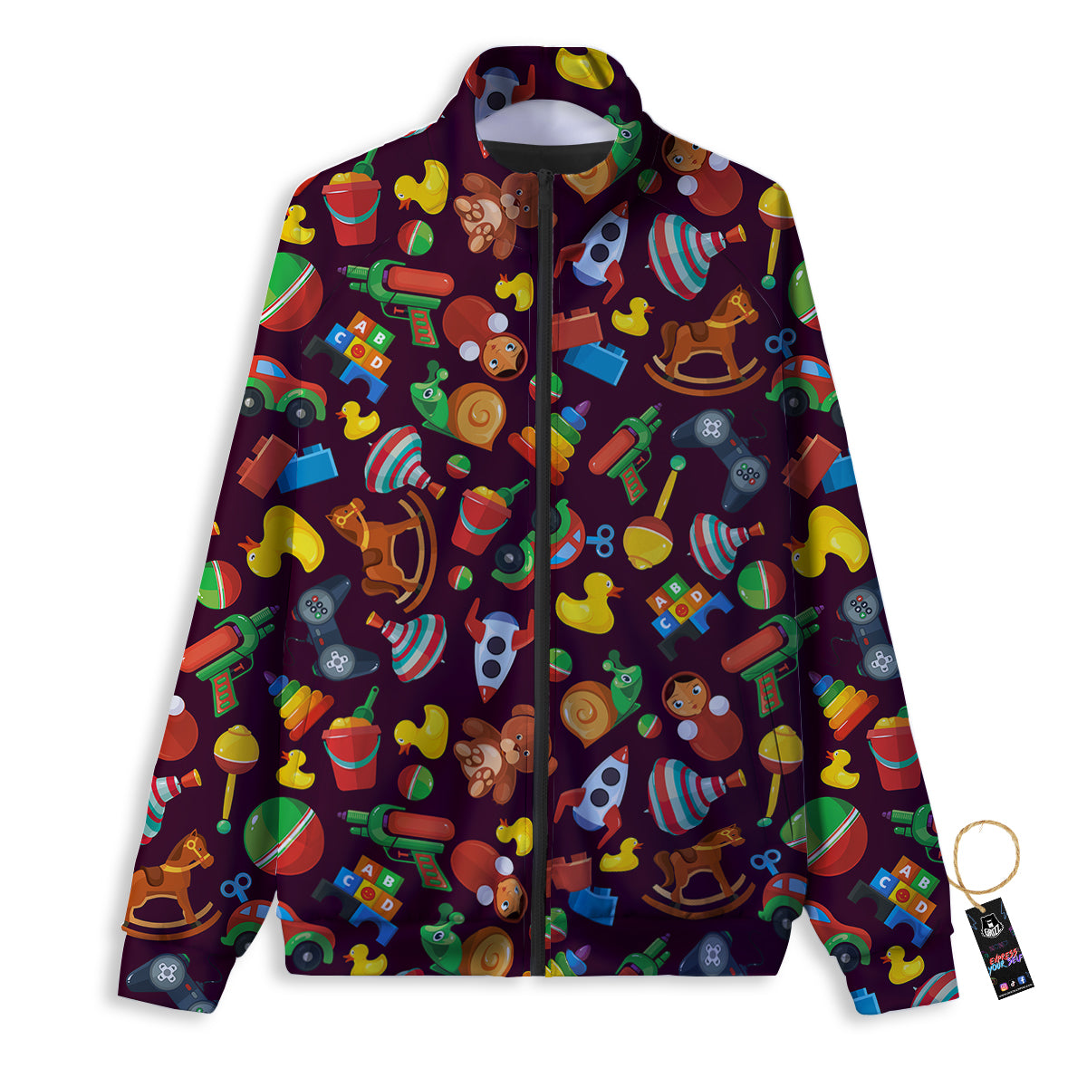 Cartoon toys Colorful Print Pattern Track Jacket