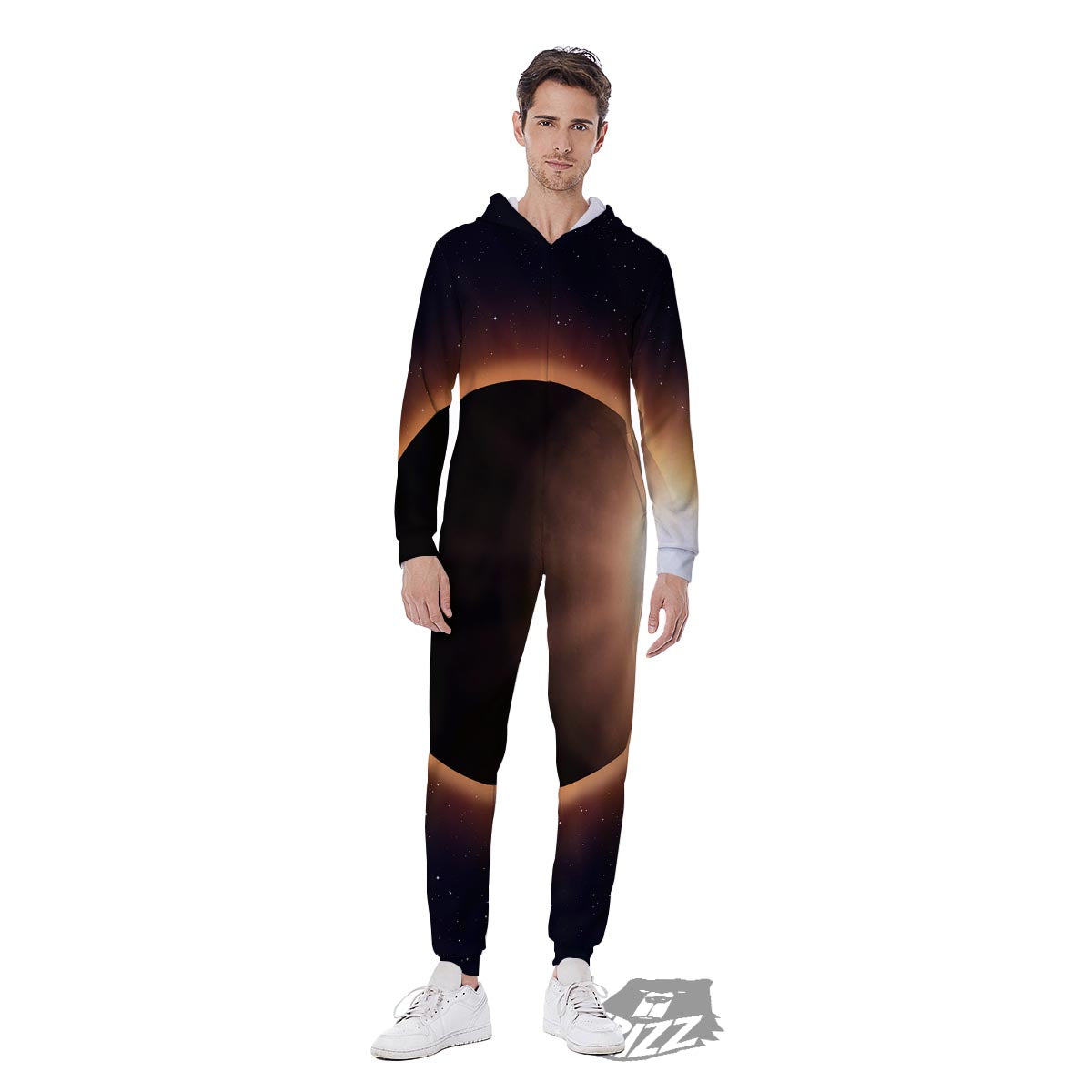 Eclipse Total Solar Print Men's Jumpsuit