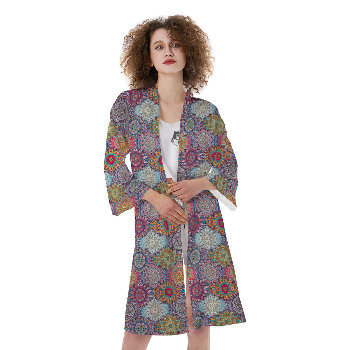 Mandala Bohemian Indian Print Pattern Kimono