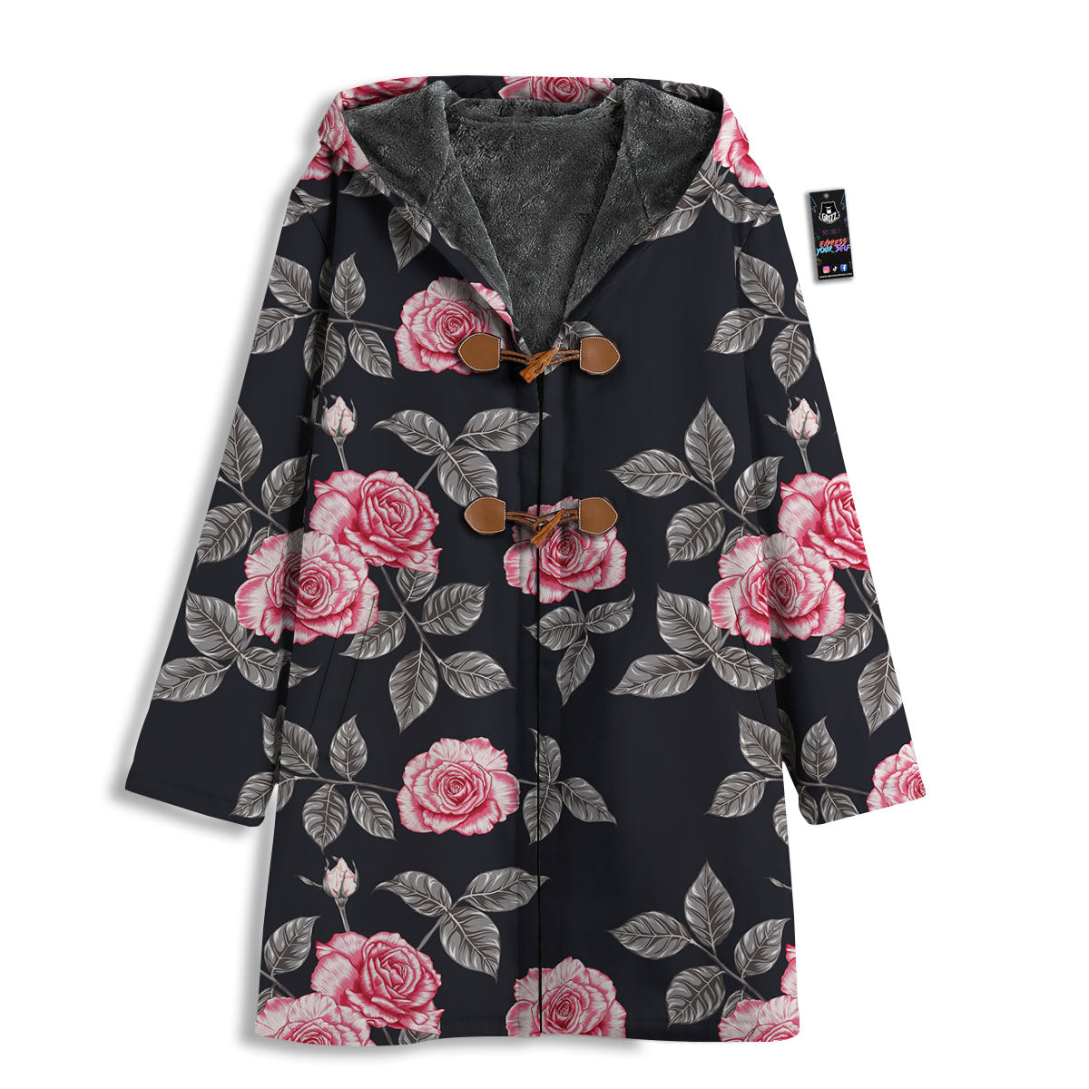 Rose Pink Print Pattern Men's Windbreaker Jacket