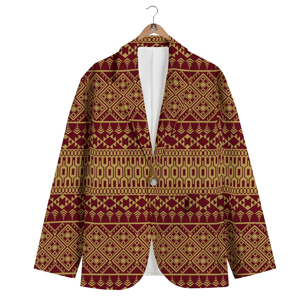 Thai Traditional Print Pattern Men's Blazer – Grizzshopping