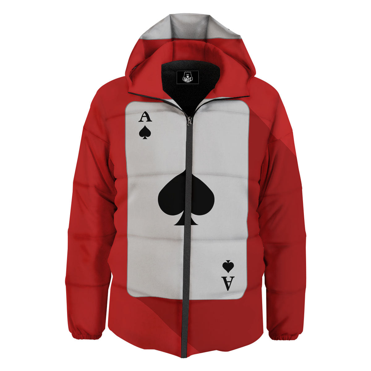 Ace Cards Print Down Jacket