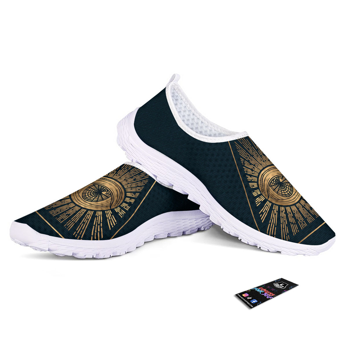 All Seeing Eye Masonic Print Nurse Shoes