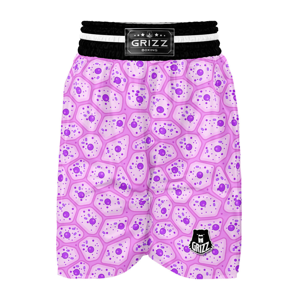 Anatomy Cells Pattern Print Boxing Shorts