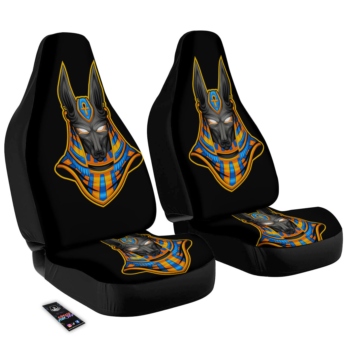 Anubis God Print Car Seat Covers