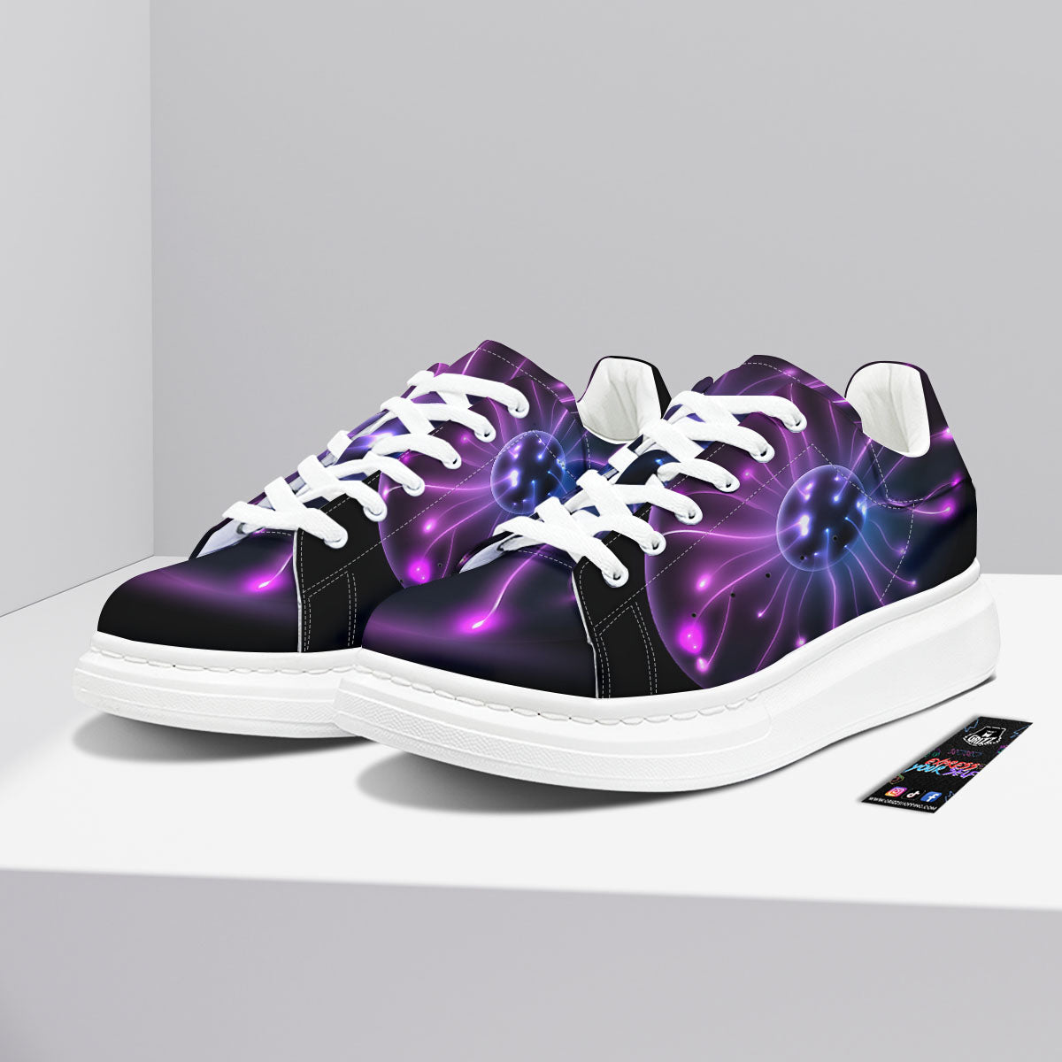 Ball Plasma Print Platform Shoes
