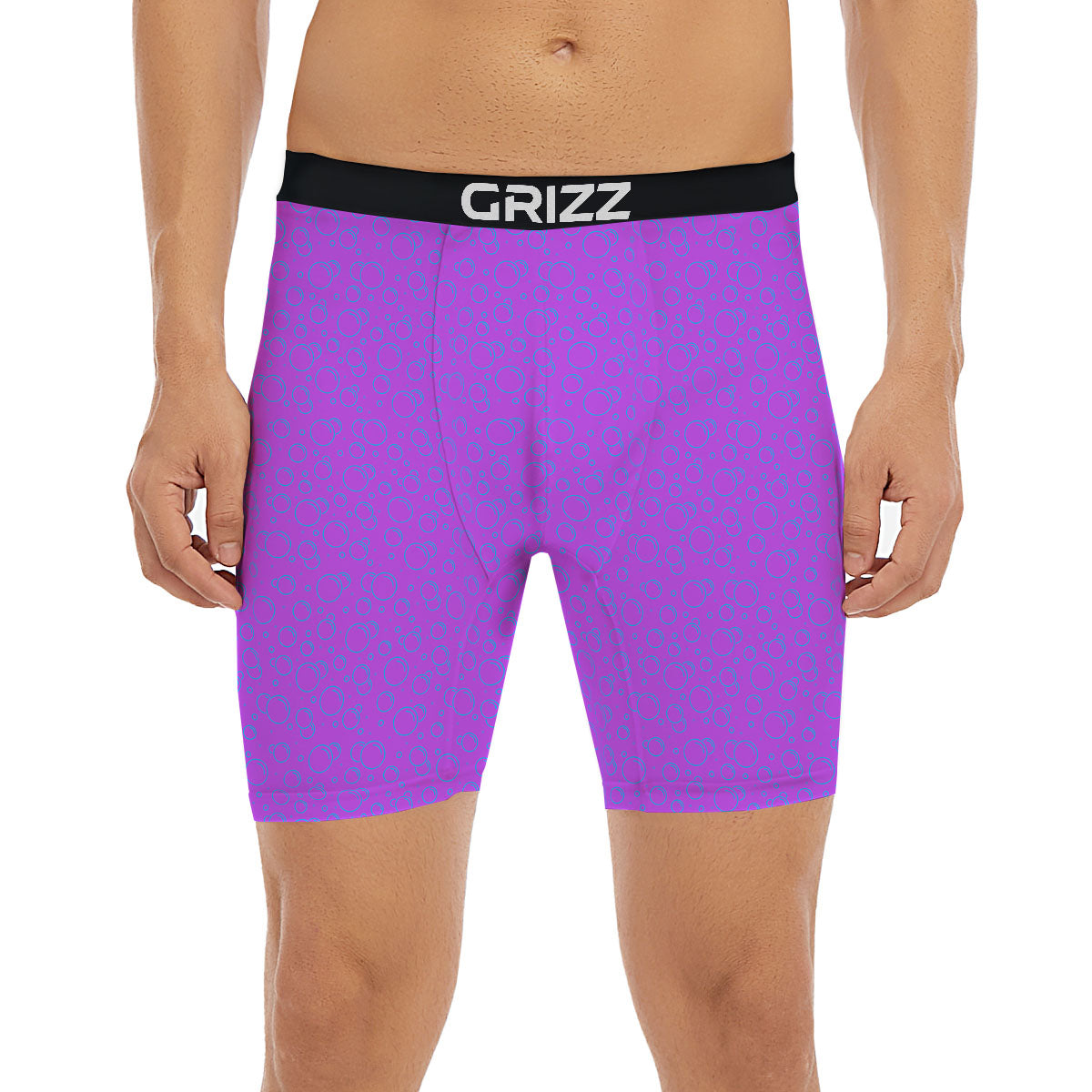 Bubble Purple Print Pattern Boxer Briefs