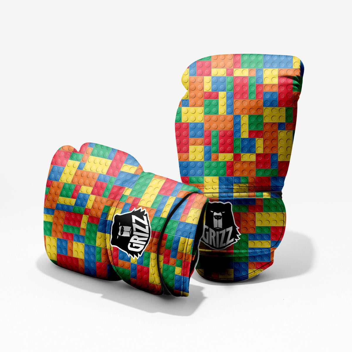 Building Blocks Colorful Plastic Print Pro Boxing Glove