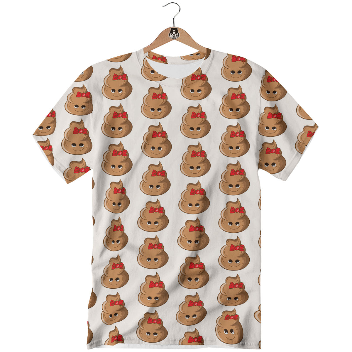 Cute Poop Print Pattern T-Shirt