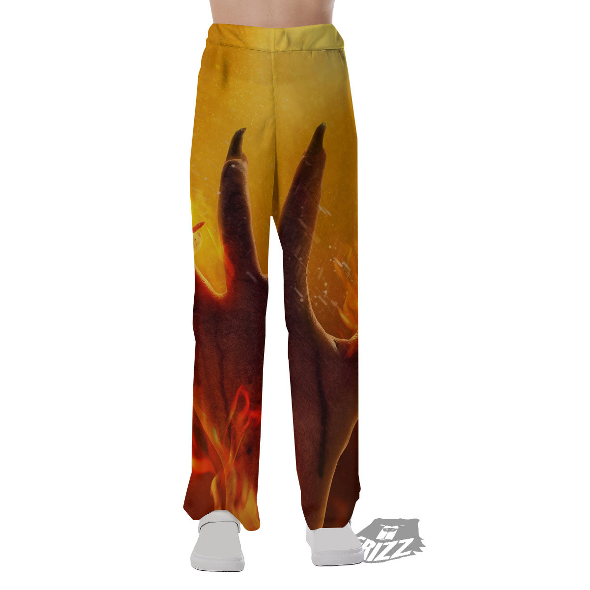 Devil Hand Print Pajama Pants