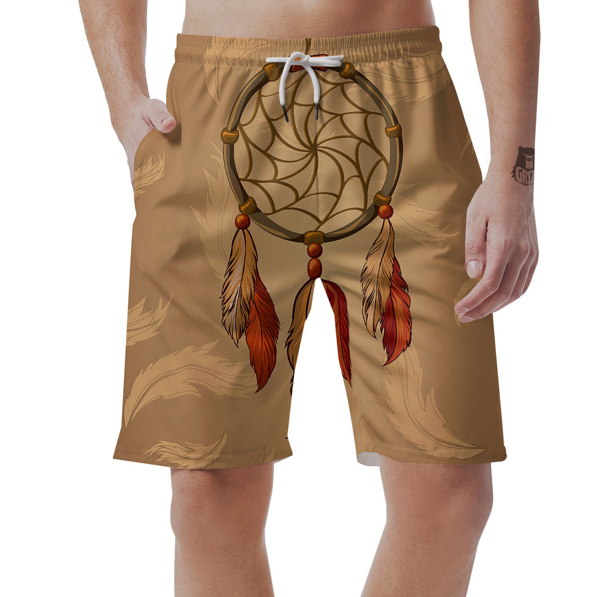 Dream Catcher Native American Print Men's Shorts