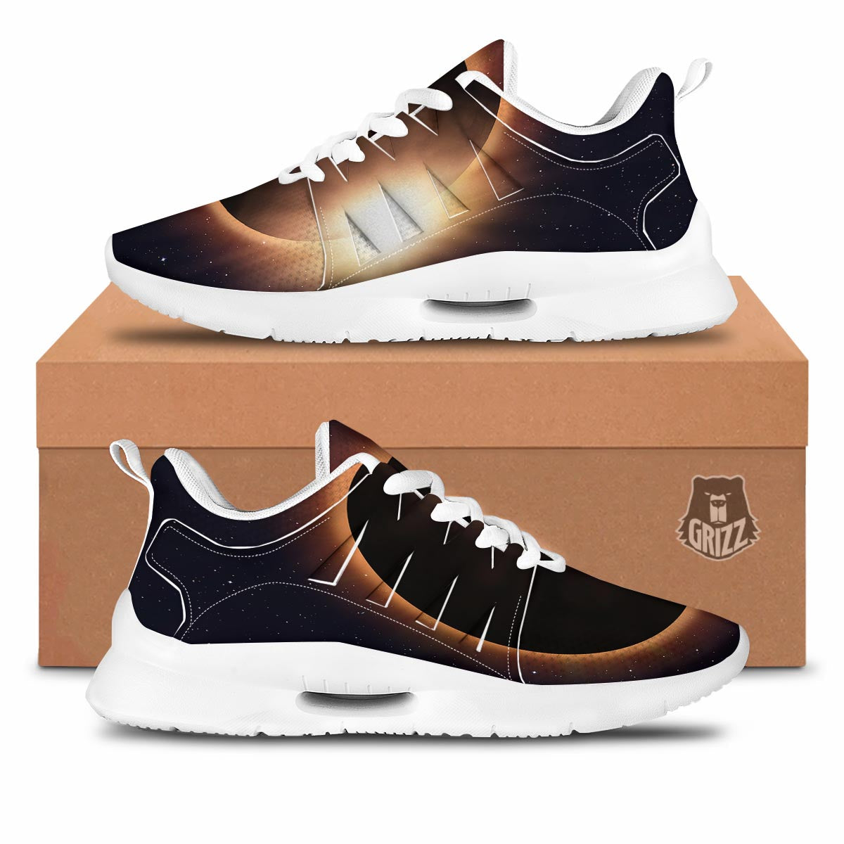 Eclipse Total Solar Print Tennis Shoes