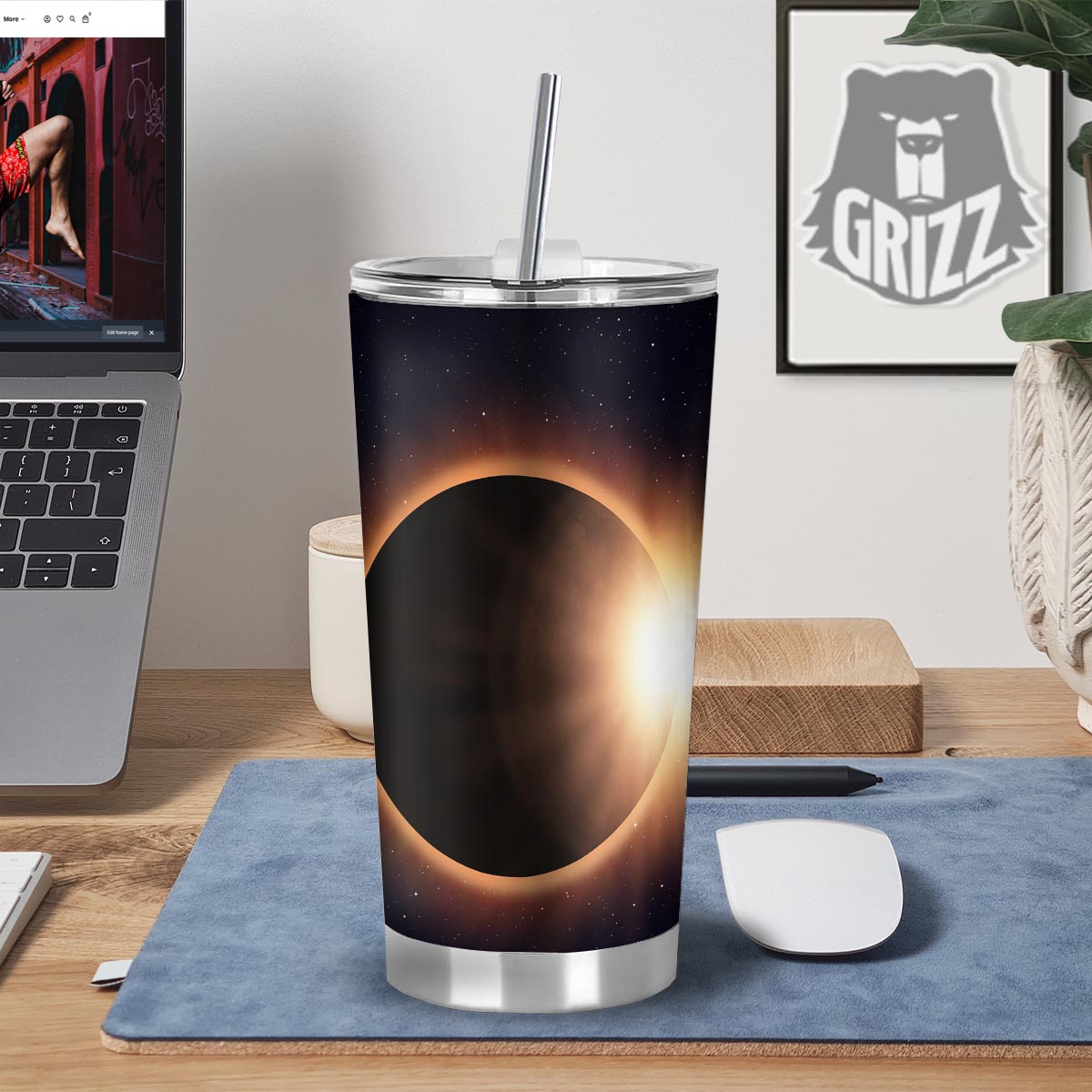 Eclipse Total Solar Print Tumbler