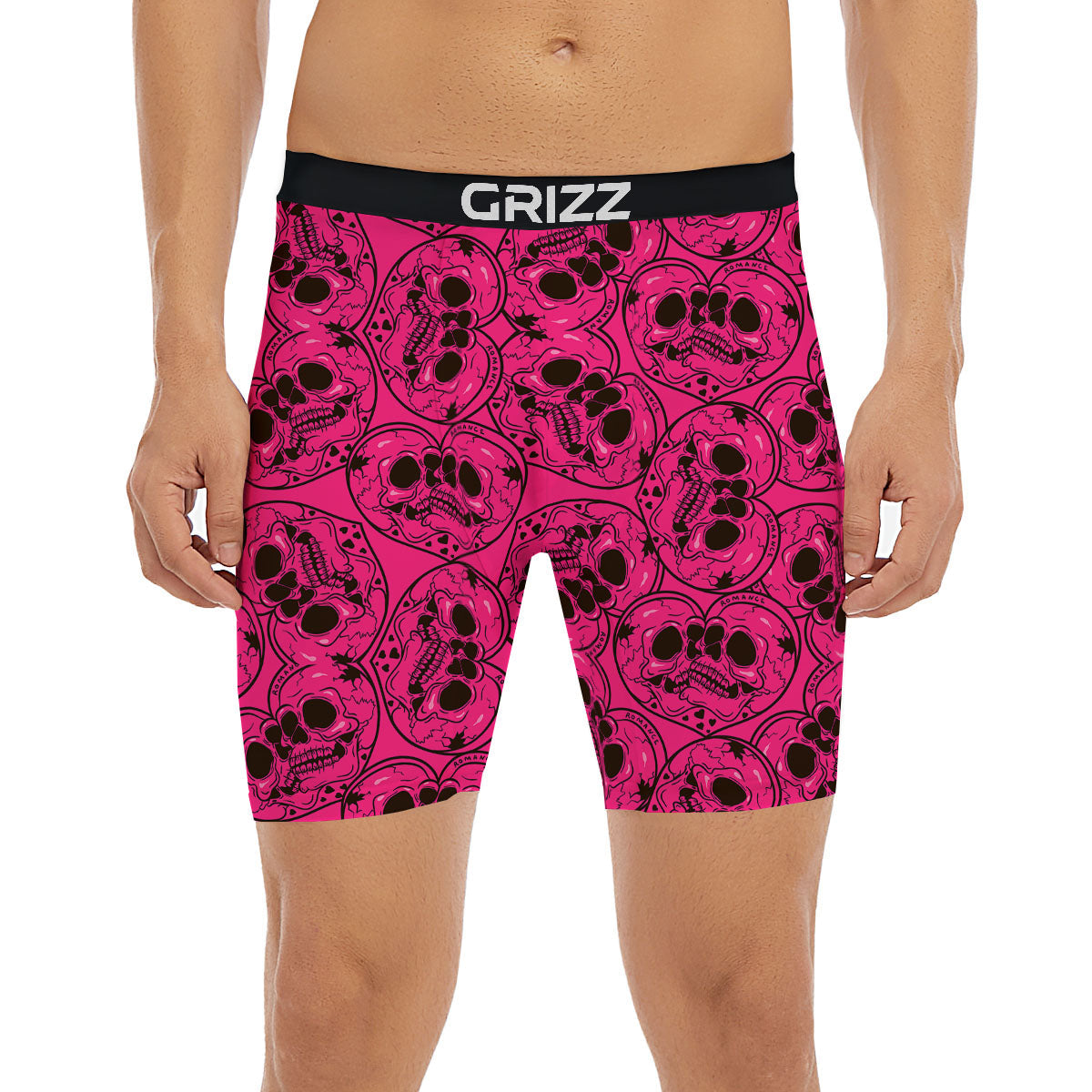Emo Symbols Pink Print Pattern Boxer Briefs