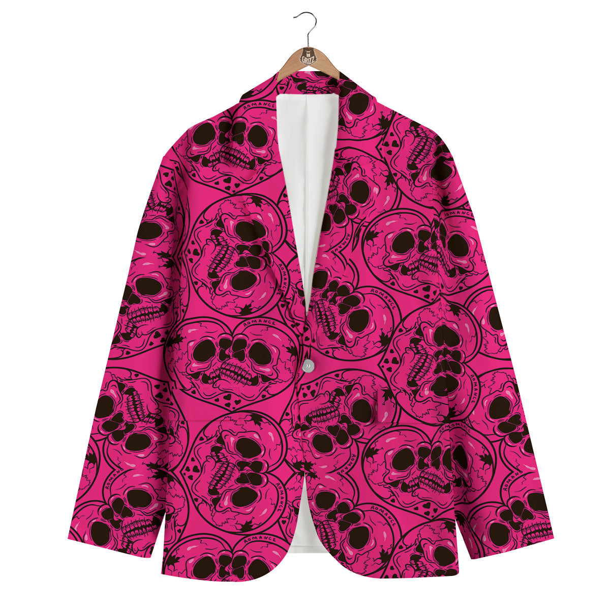 Emo Symbols Pink Print Pattern Men's Blazer