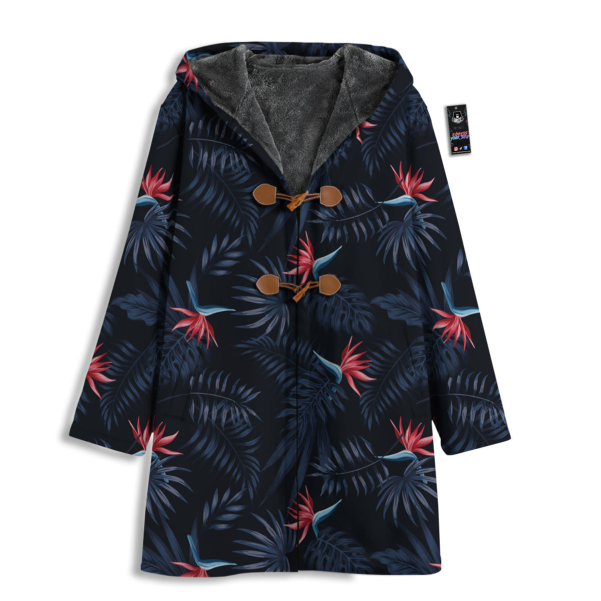 Exotic Tropical Hawaiian Vintage Print Pattern Men's Windbreaker Jacket