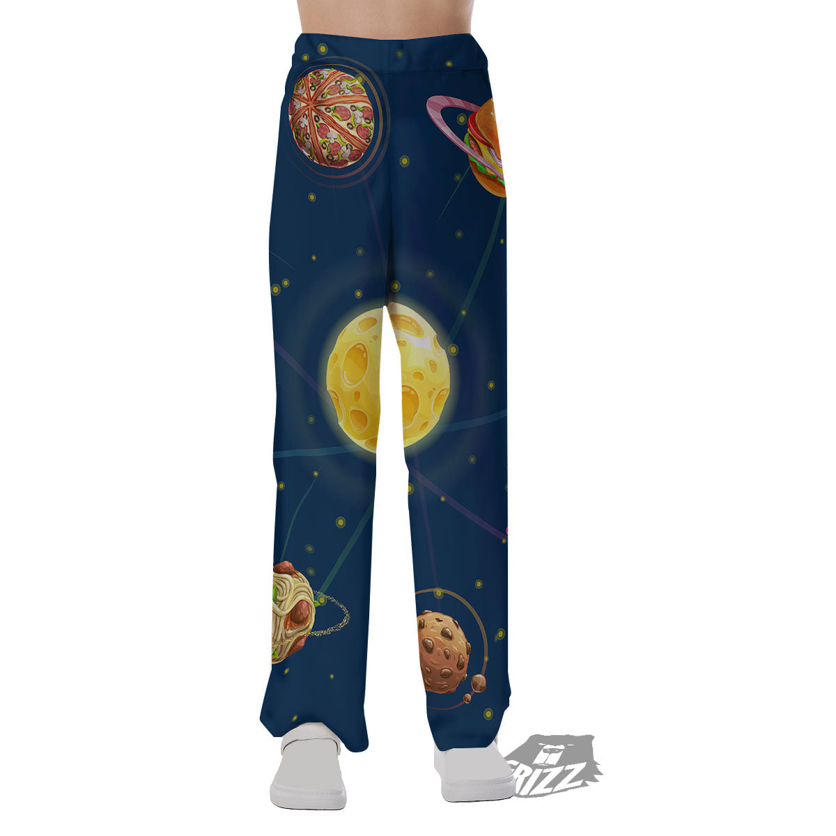Fast Food Planets Set Print Pajama Pants