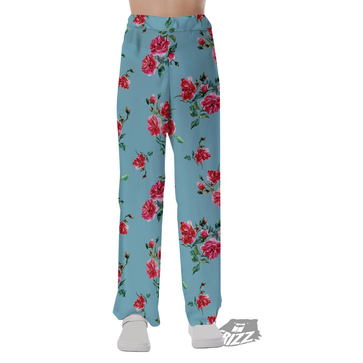 Flower Roses Floral Print Pattern Pajama Pants