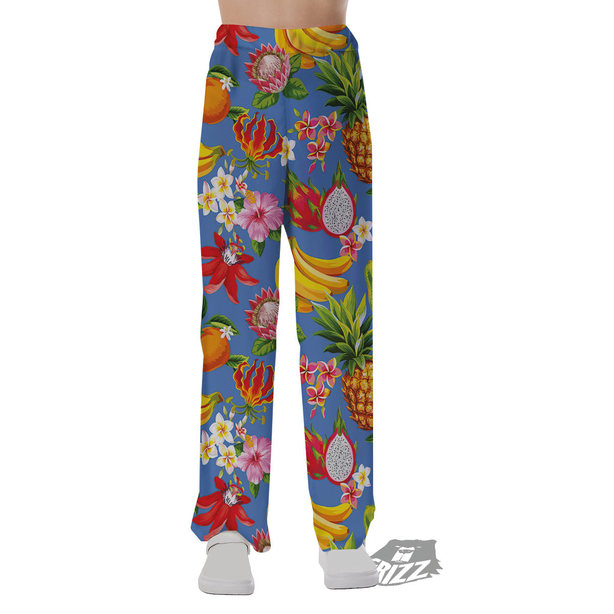 Fruits Aloha Tropical Print Pattern Pajama Pants