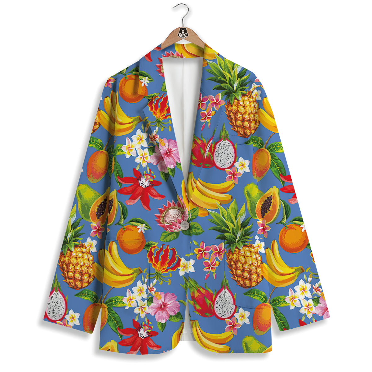 Fruits Aloha Tropical Print Pattern Women's Blazer