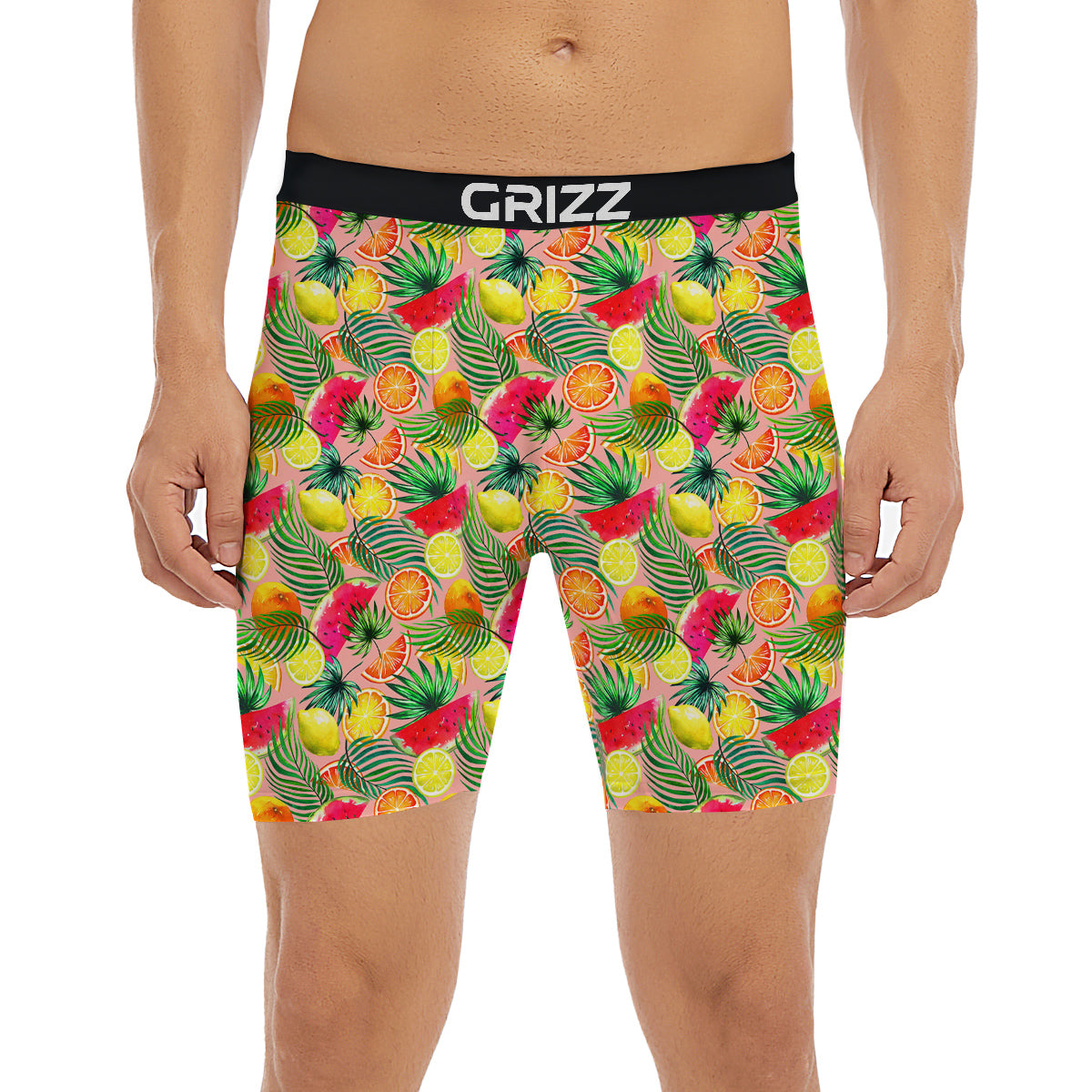 Fruits Cute Tropical Print Pattern Boxer Briefs