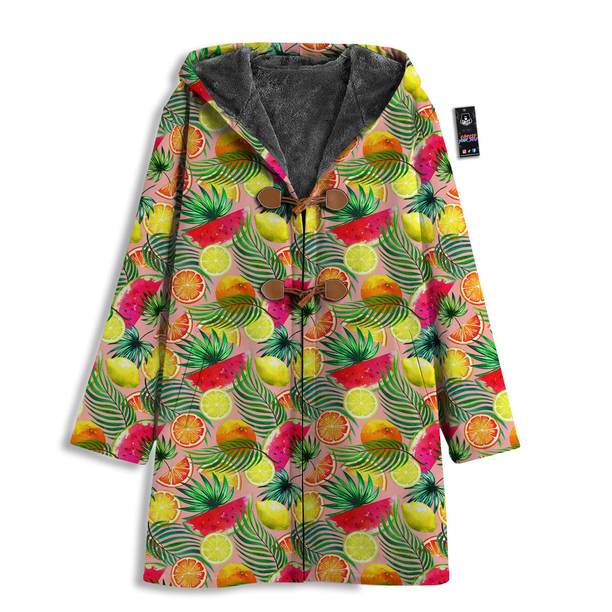 Fruits Cute Tropical Print Pattern Men's Windbreaker Jacket