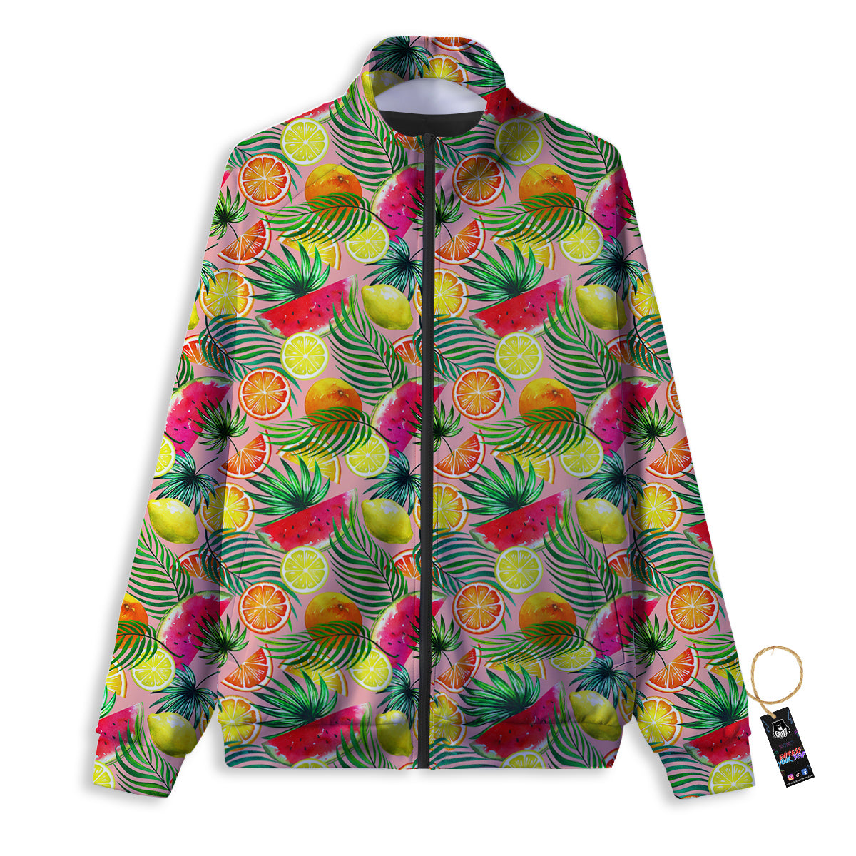 Fruits Cute Tropical Print Pattern Track Jacket