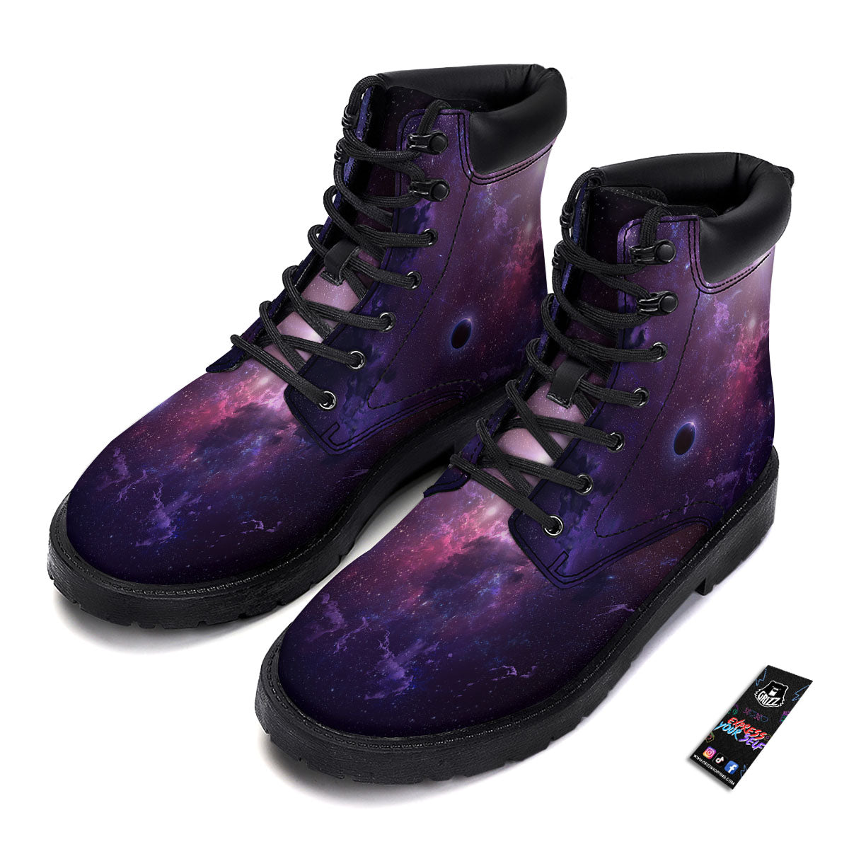 Galaxy Deep Space Light Stardust Print Boots