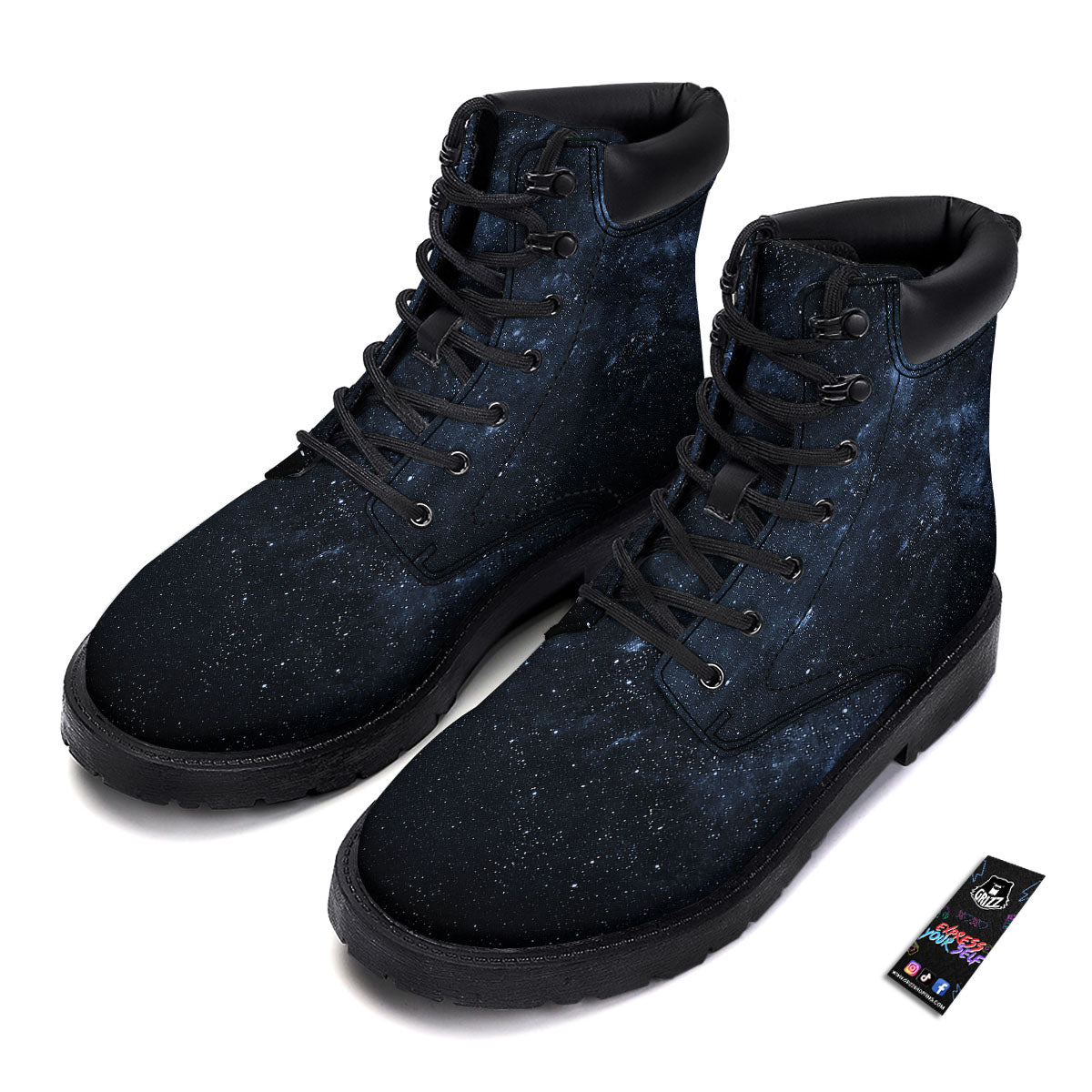 Galaxy Outer Space Dark Universe Print Boots