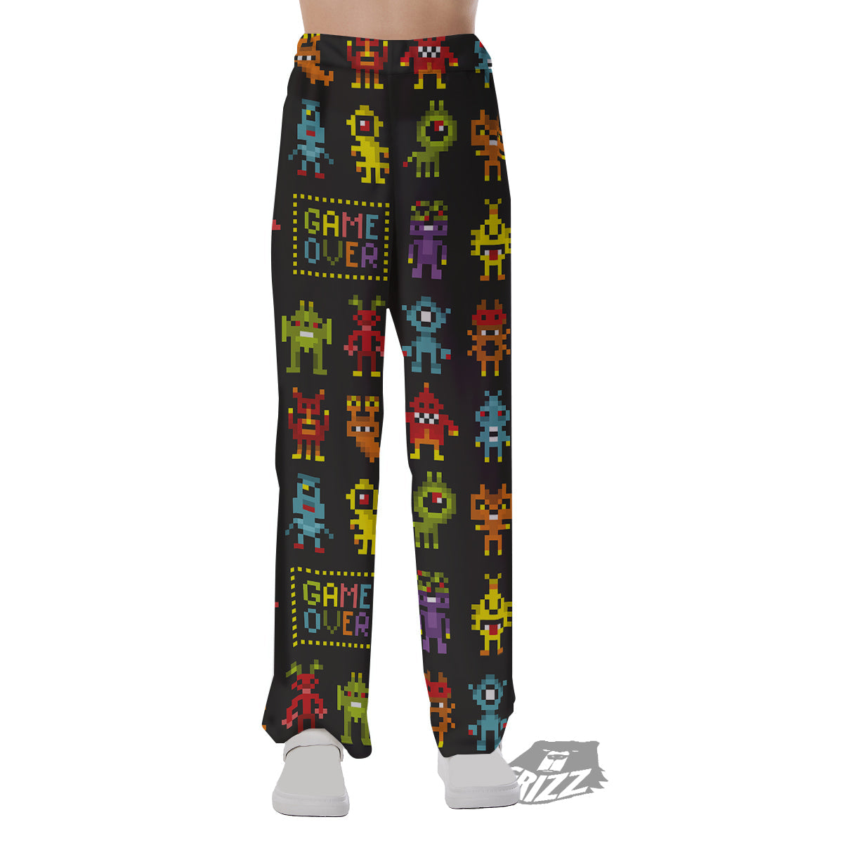 Game Monsters 8-Bit Video Print Pattern Pajama Pants