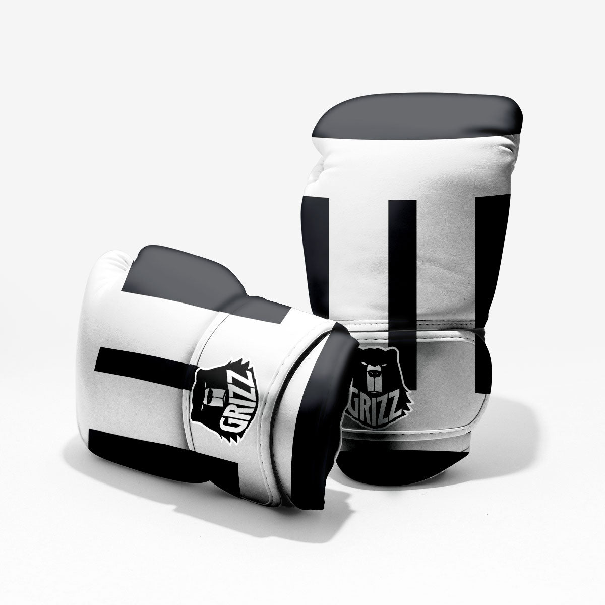 Gemini Sign White And Black Print Pro Boxing Glove