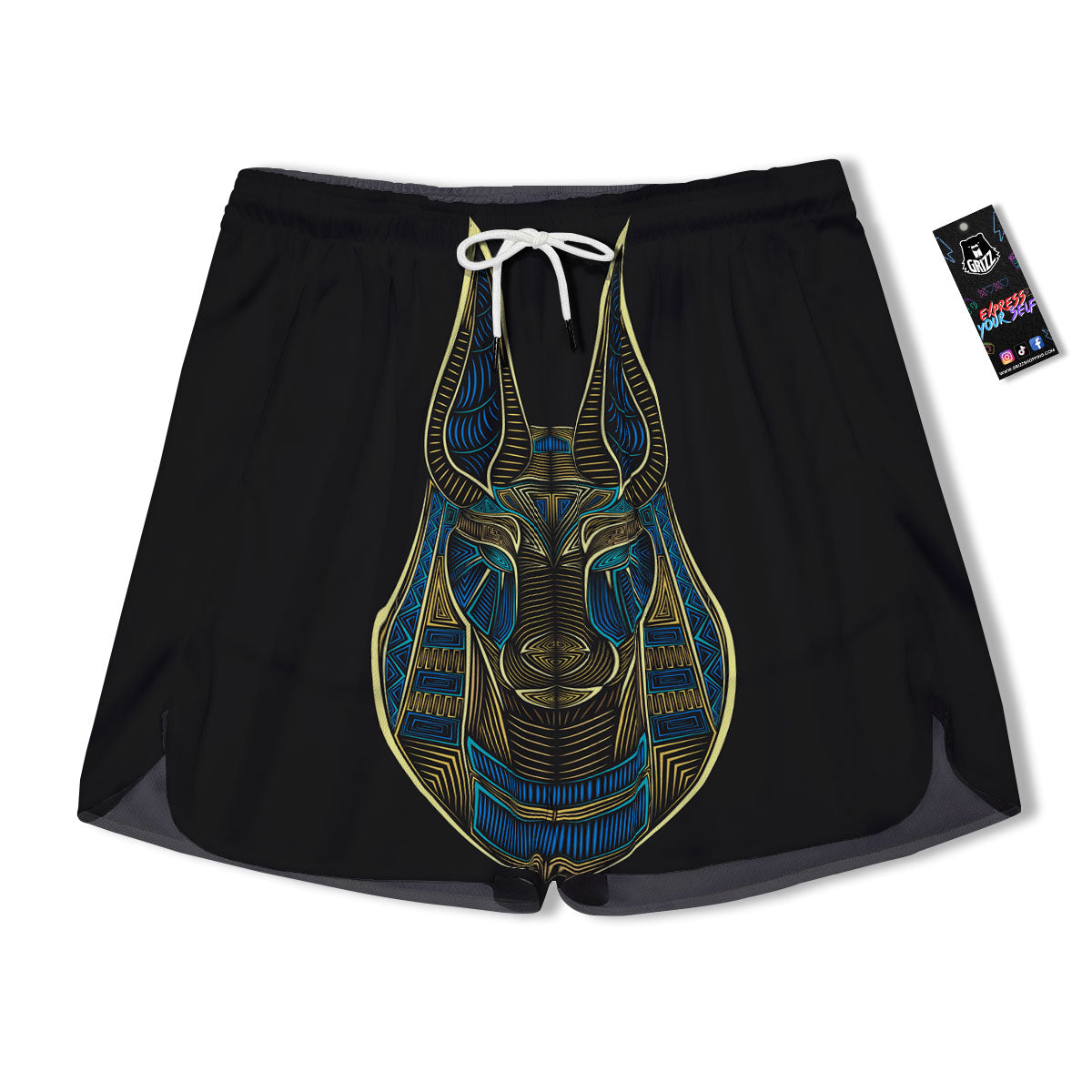 Gods Ancient Egyptian Print Men's Running Shorts