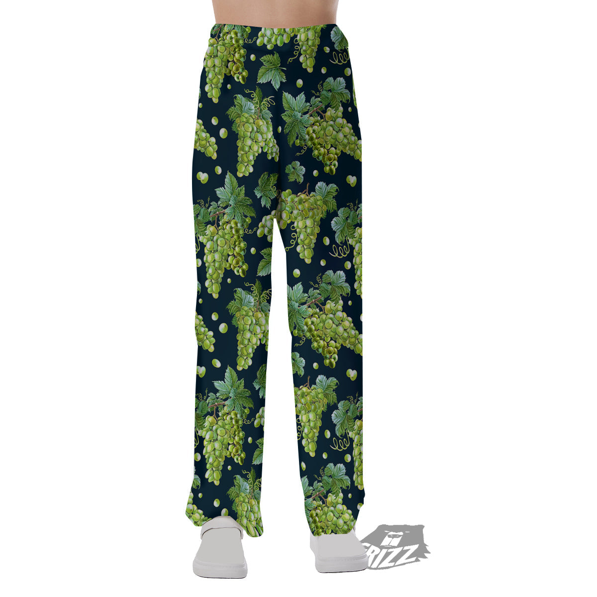 Grape Watercolor Print Pattern Pajama Pants