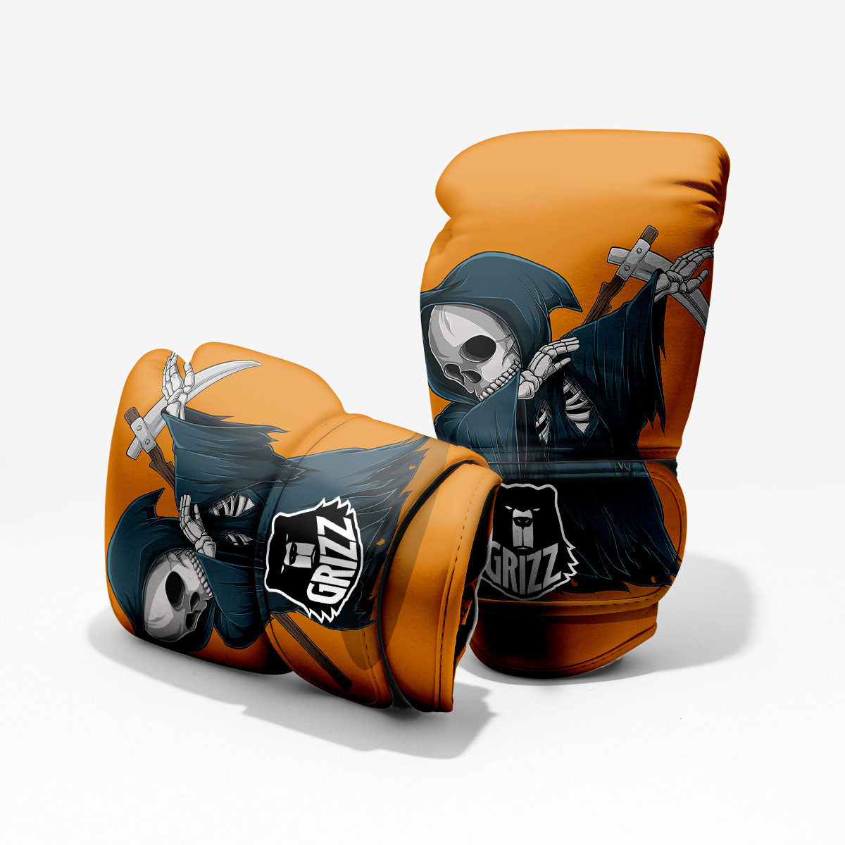 Grim Reaper Skeleton Dap Print Pro Boxing Glove
