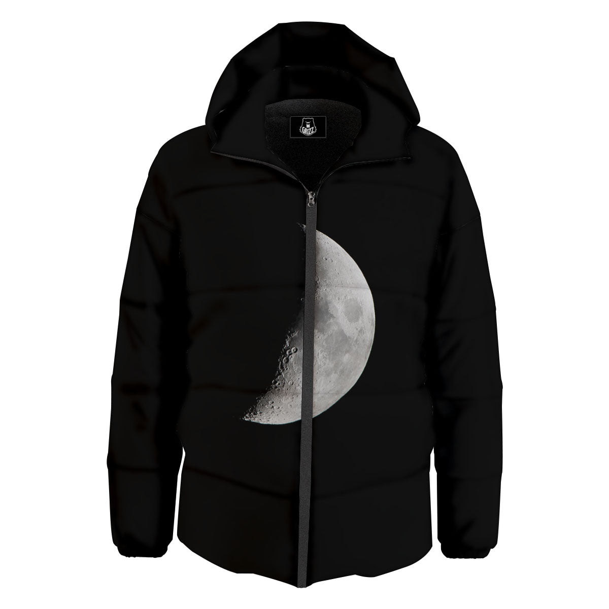 Half Moon Print Down Jacket