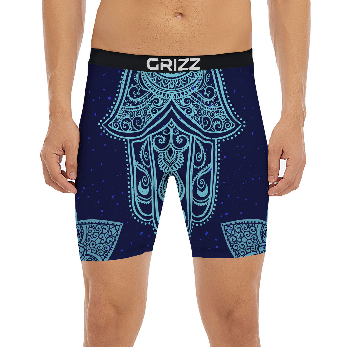 Hand Indian Hamsa Print Boxer Briefs