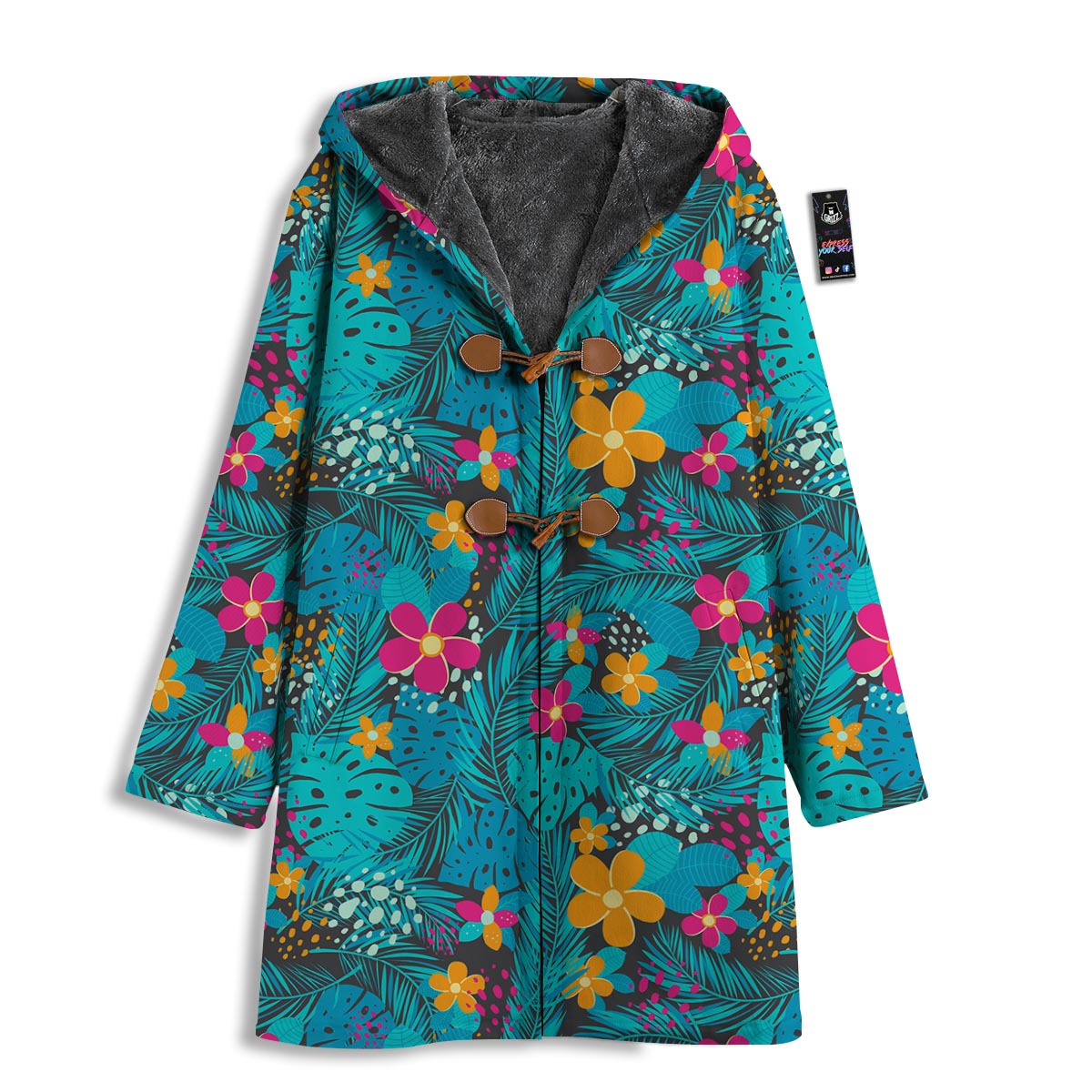 Hawaiian Exotic Tropical Print Pattern Men's Windbreaker Jacket