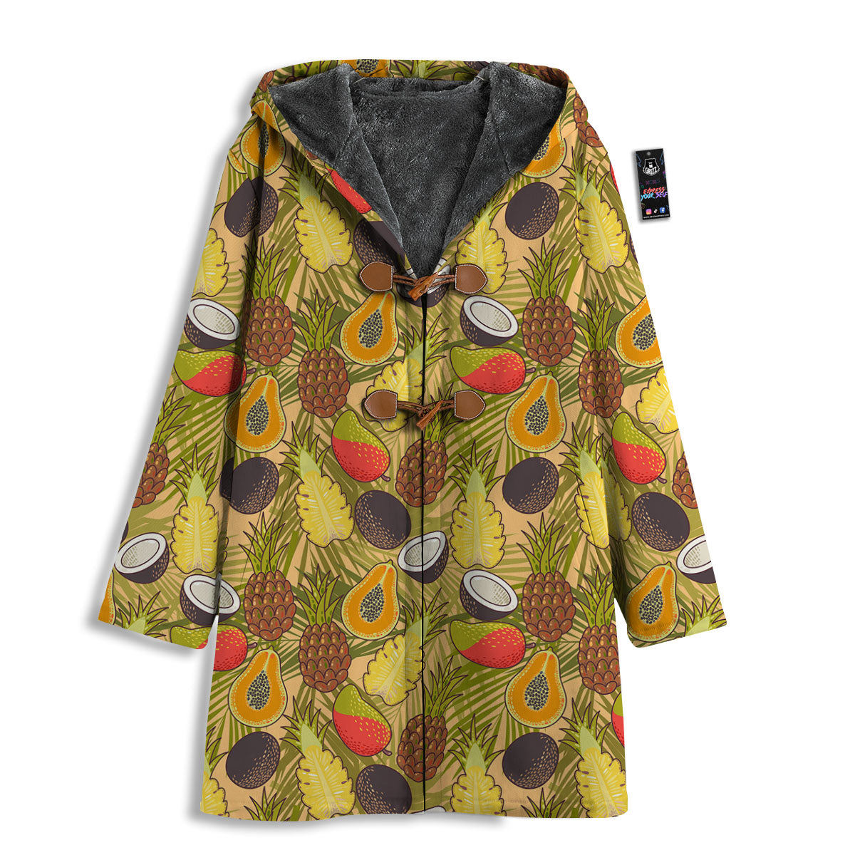 Hawaiian Fruits Tropical Print Pattern Men's Windbreaker Jacket