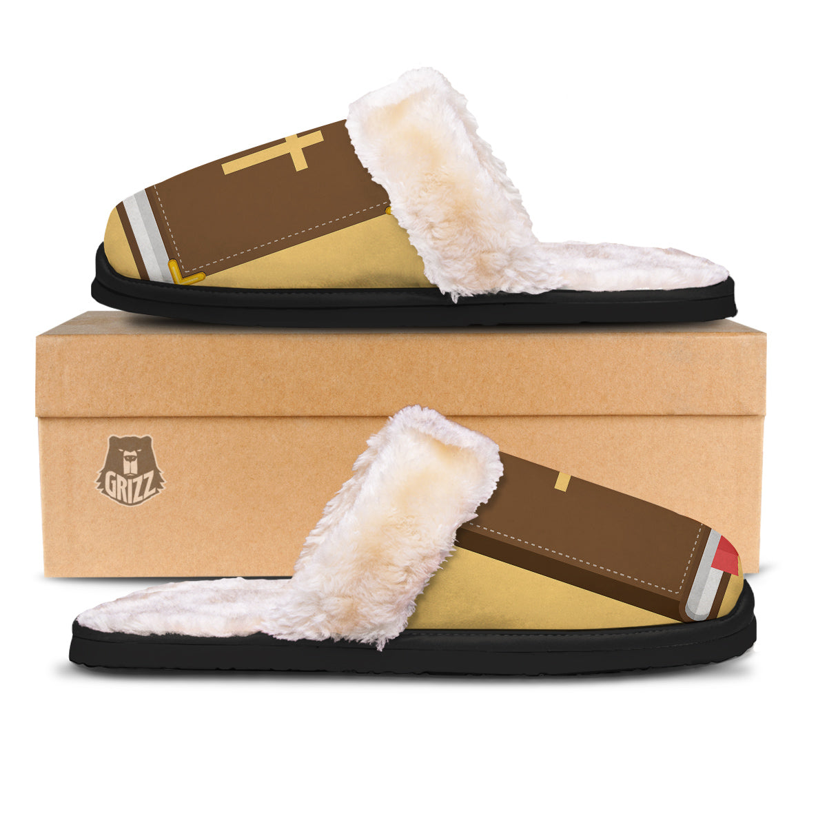 Holy Bible Christian Print Slippers