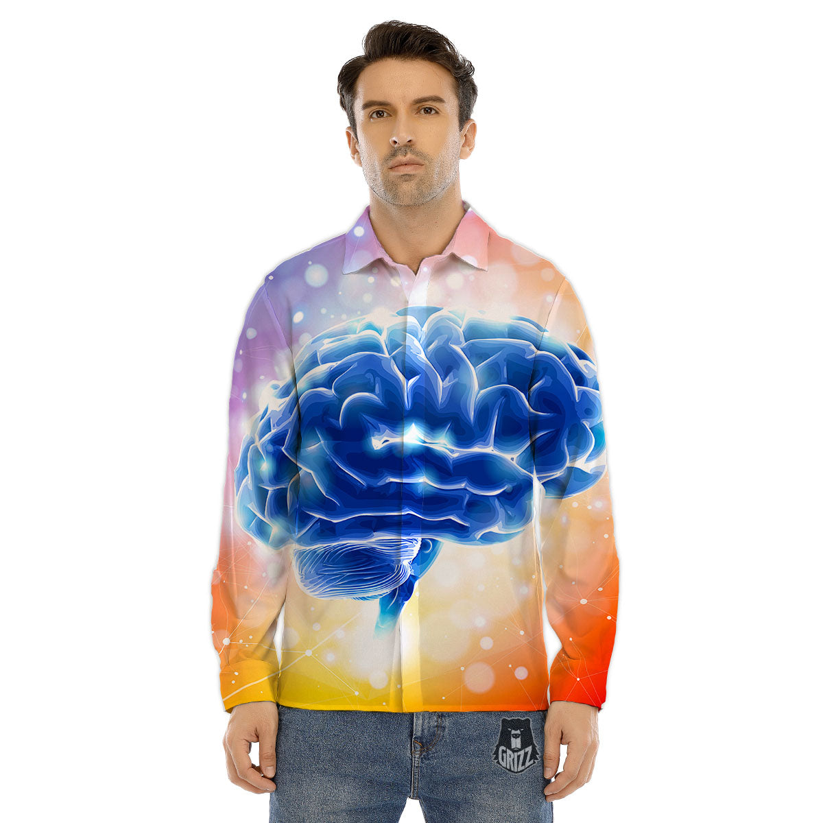 Human Brain Men's Dress Shirts