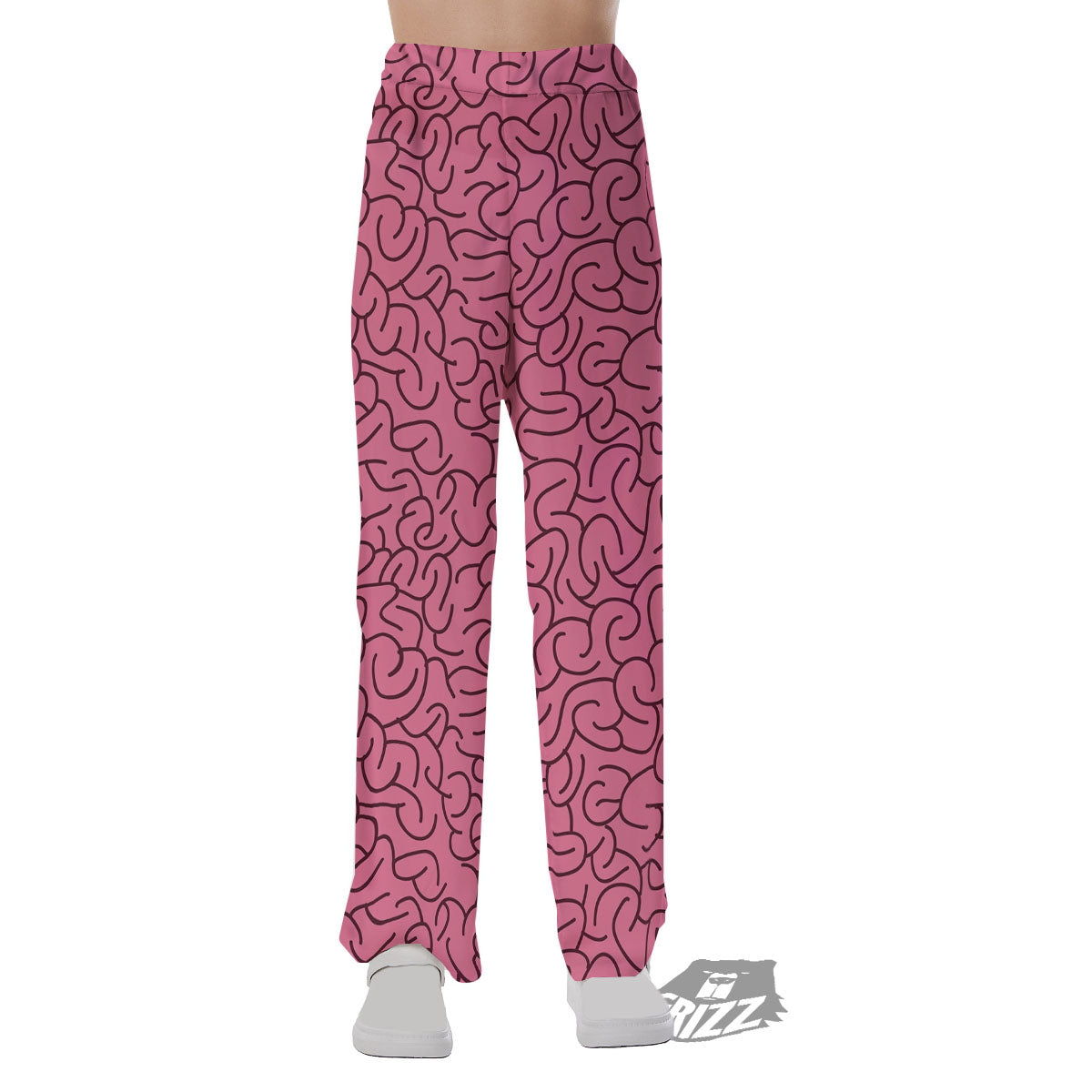 Human Brain Print Pattern Pajama Pants