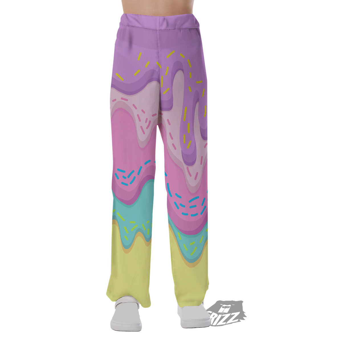 Ice Cream Dripping Pastel Print Pajama Pants