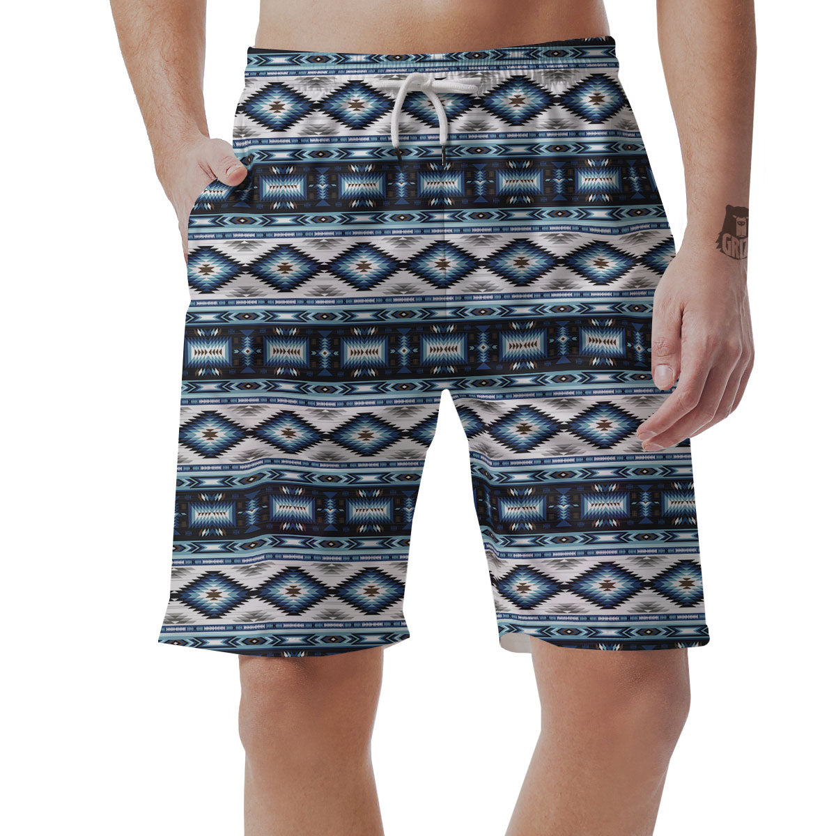 Indian Native American Print Pattern Men's Shorts