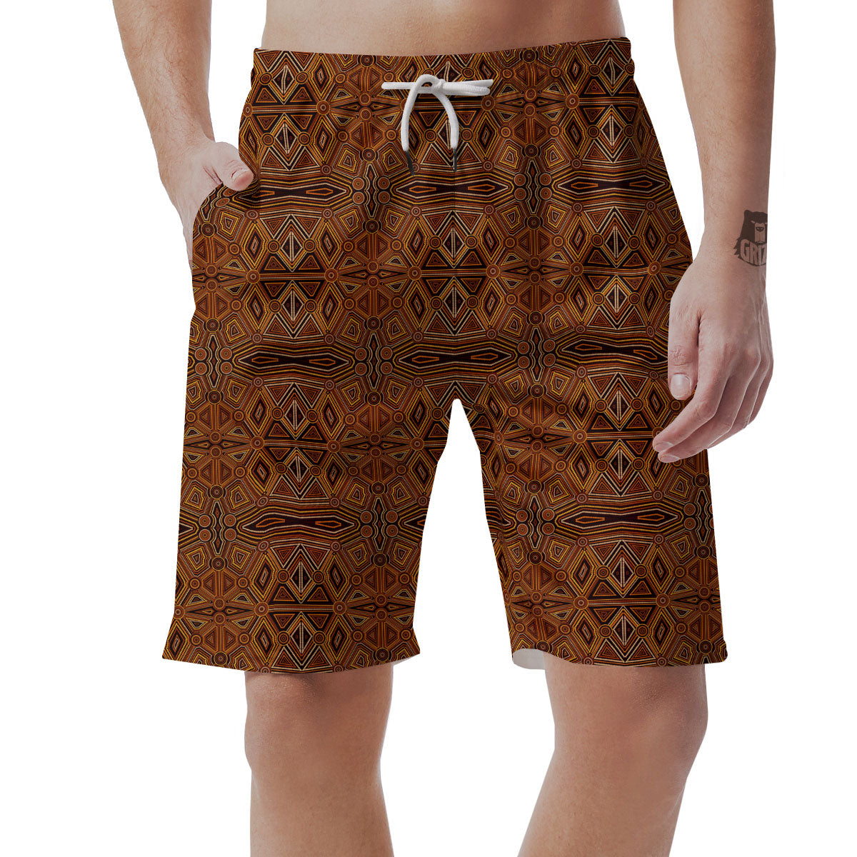 Indigenous Australian Aboriginal Print Men's Shorts