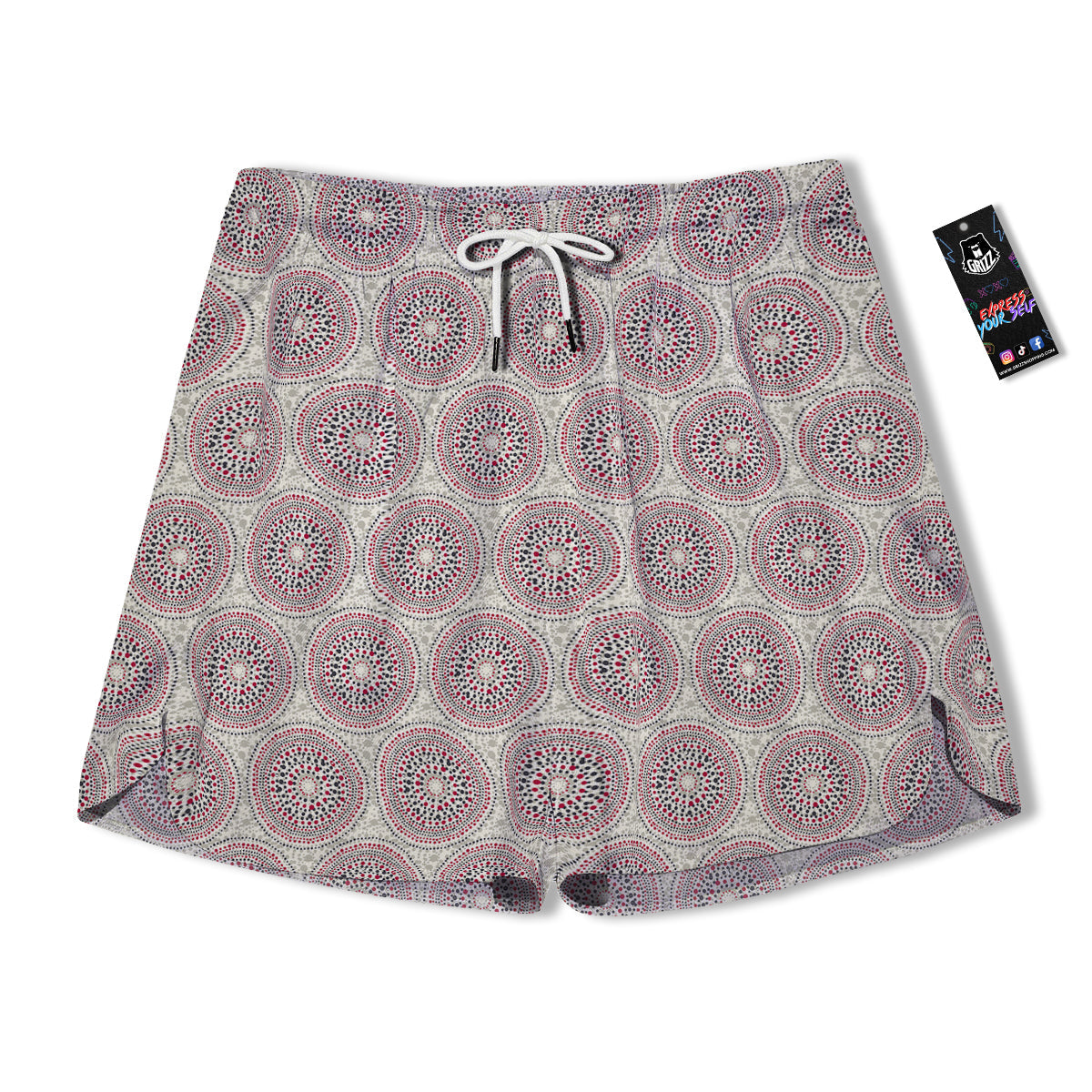 Indigenous Dot Aboriginal Print Pattern Men's Running Shorts