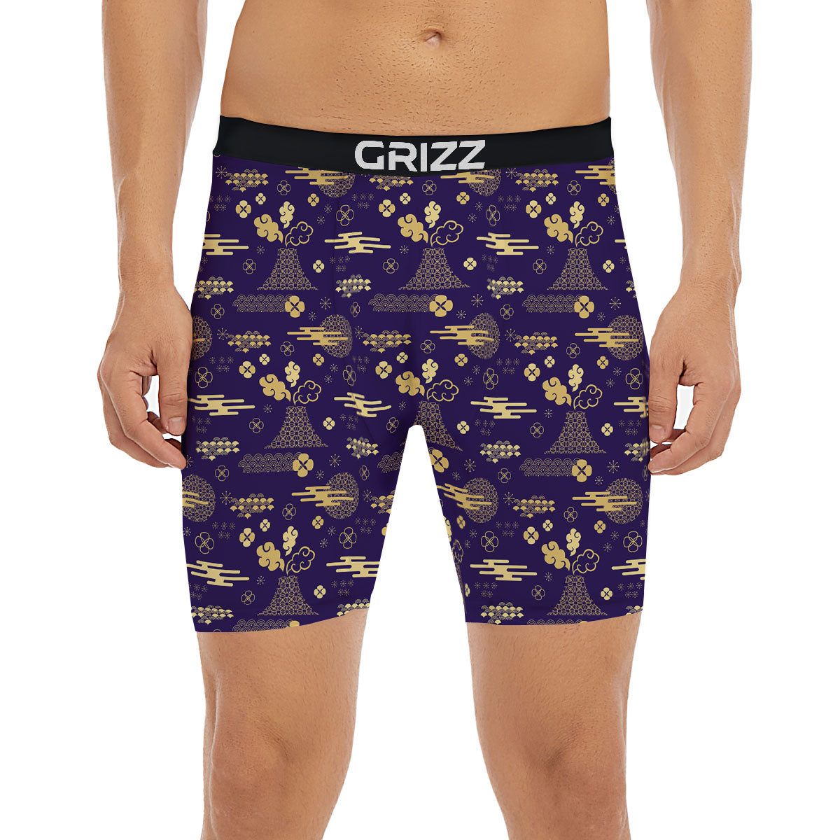 Japanese Classic Print Pattern Boxer Briefs