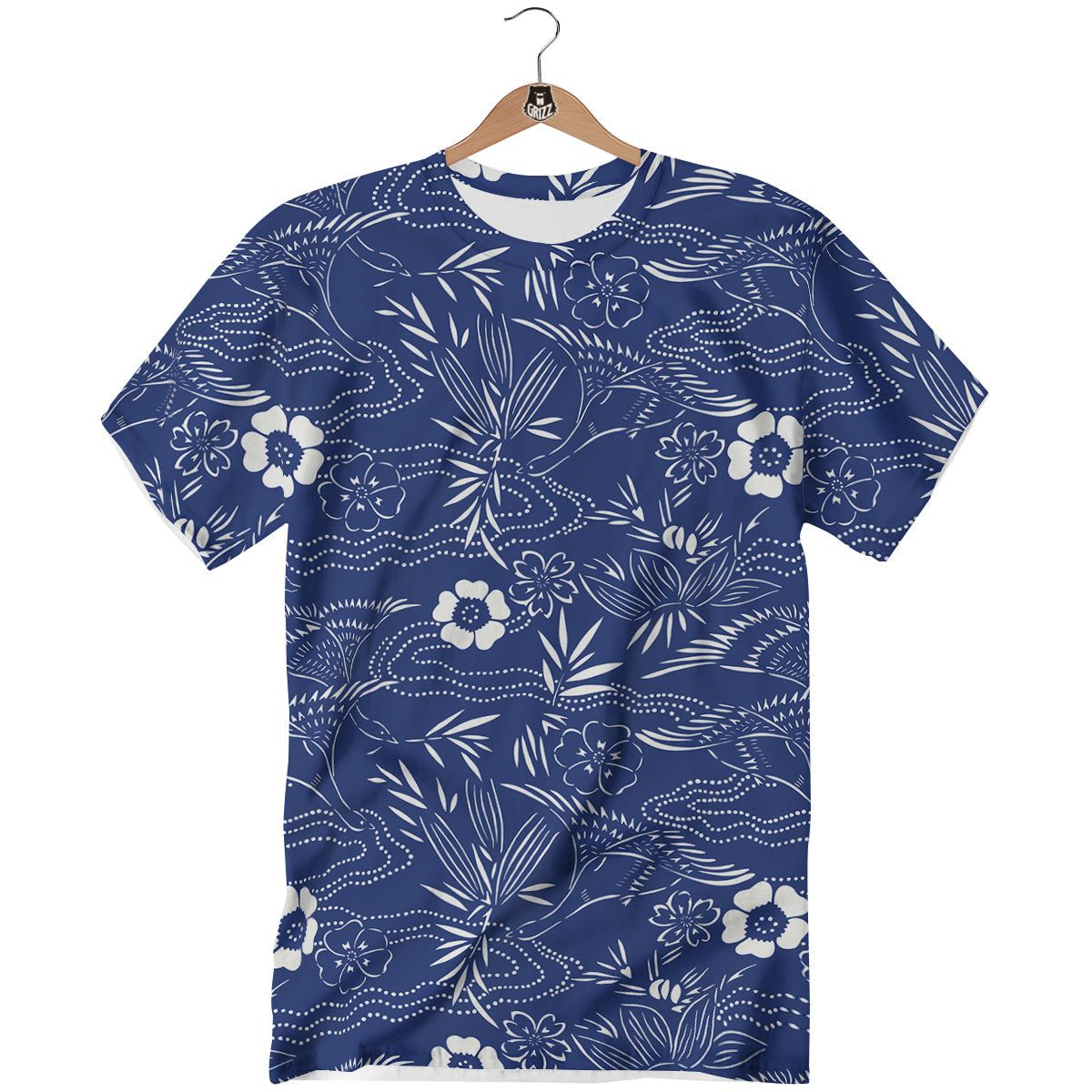 Japanese Vintage Print Pattern T-Shirt