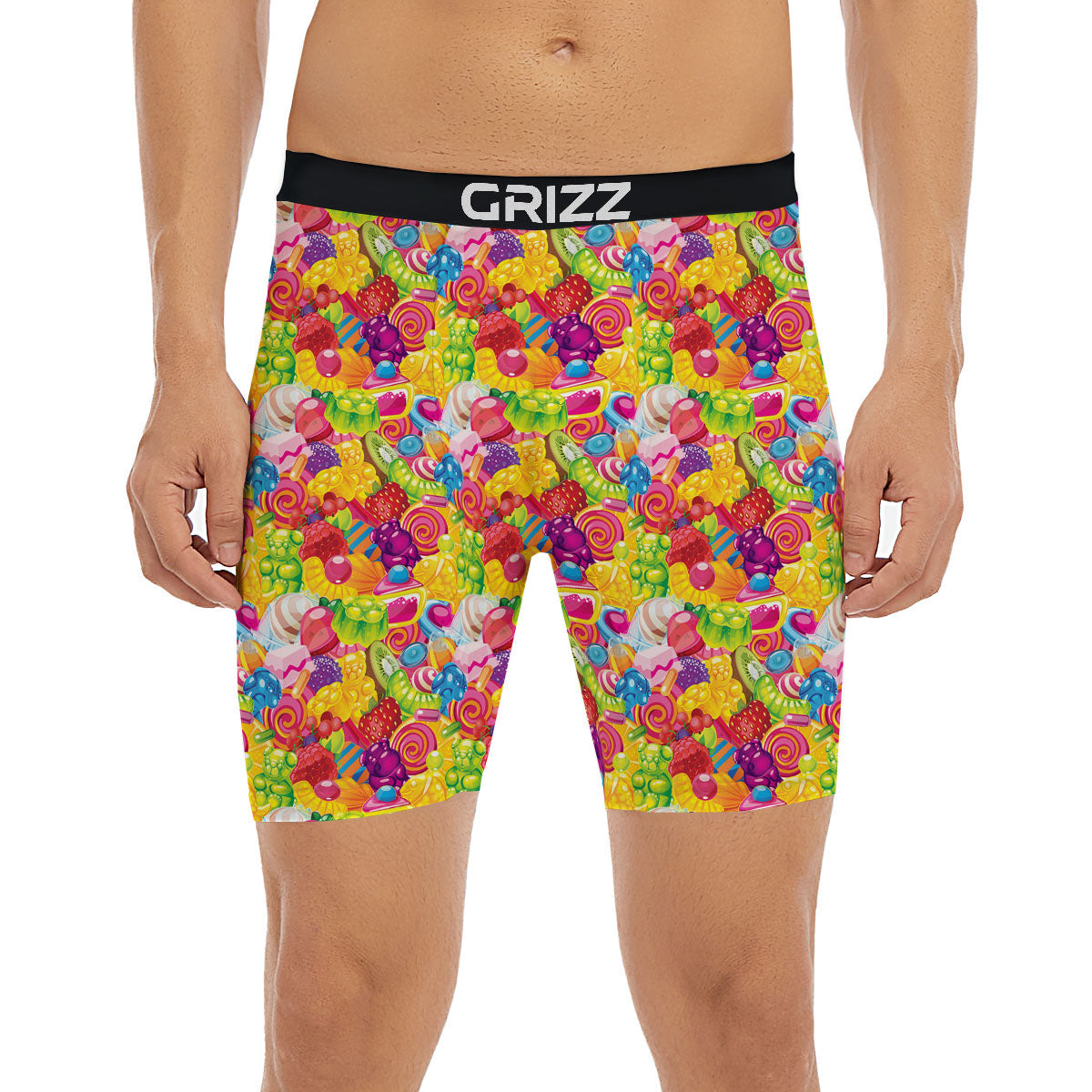 Jelly And Candy Print Pattern Boxer Briefs