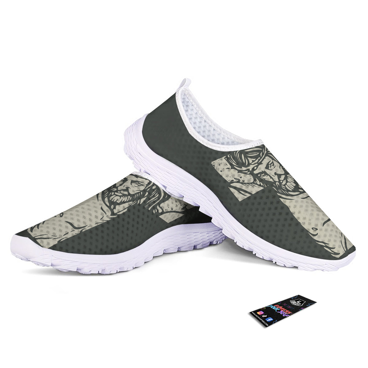 Jesus Christ Crucifixion Print Nurse Shoes